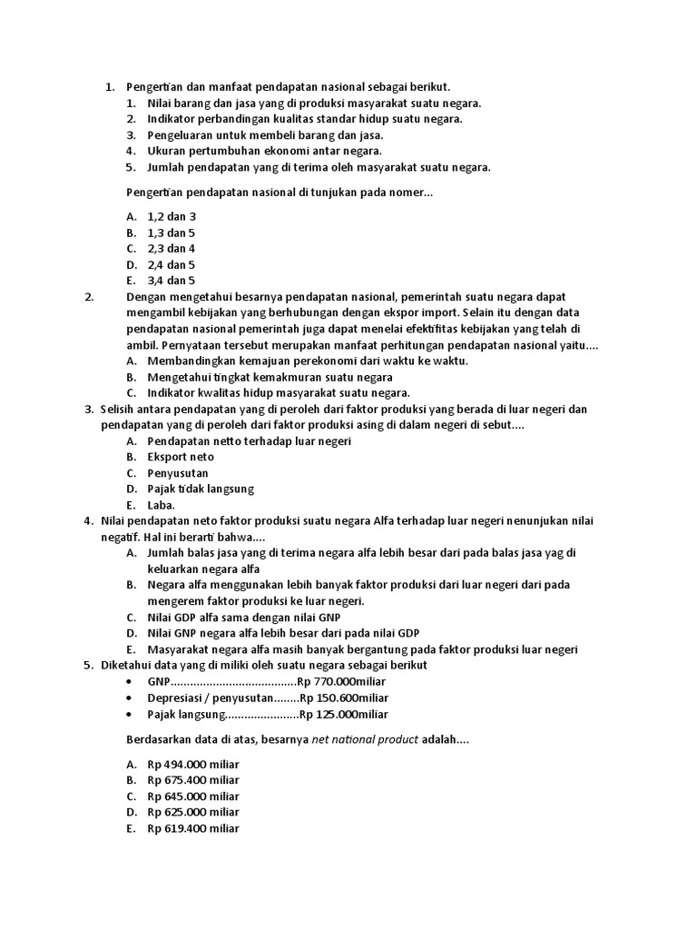 Soal Ekonomi Kelas 11 | PDF | Pengelolaan Keuangan & Uang | Hukum