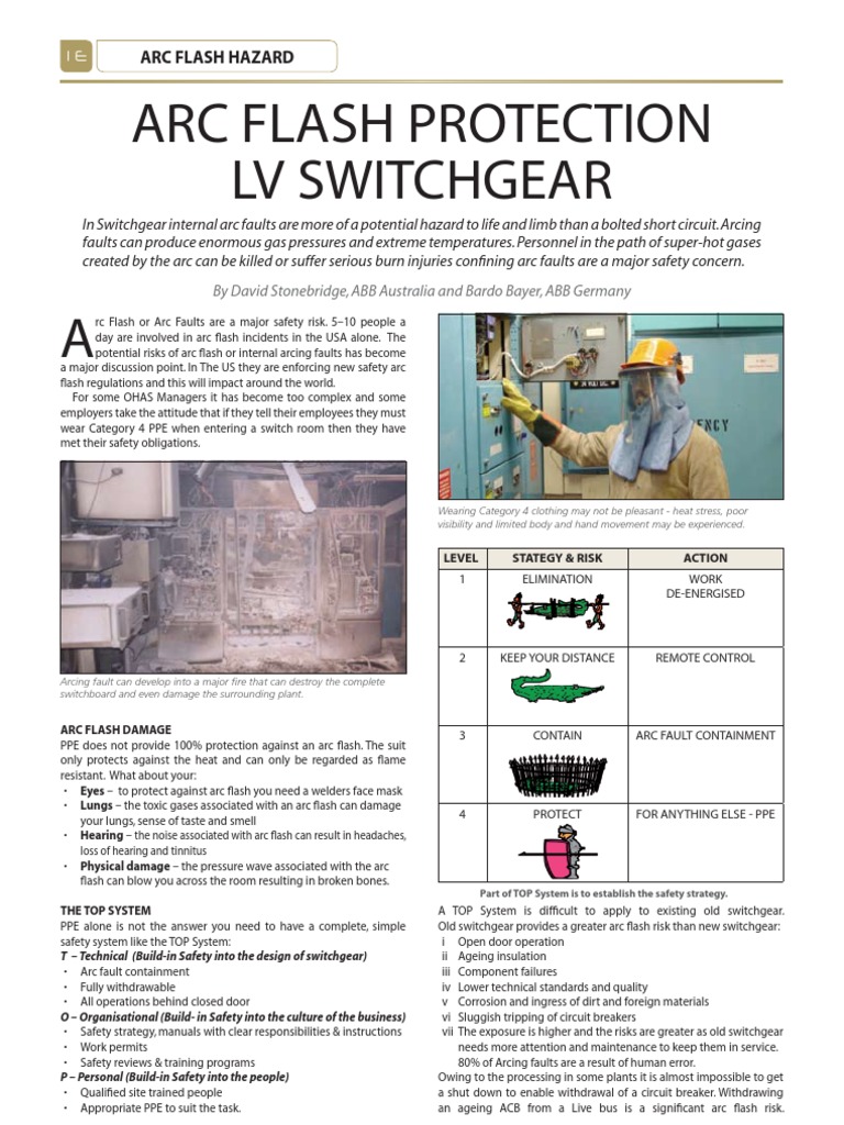 Arc Flash-ABB | PDF | Electric Arc | Personal Protective Equipment