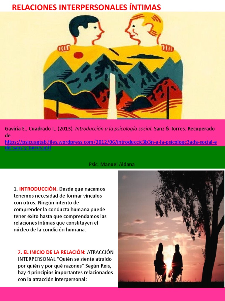 Capítulo 7 Relaciones Interpersonales | PDF | Teoría de apego | Amor