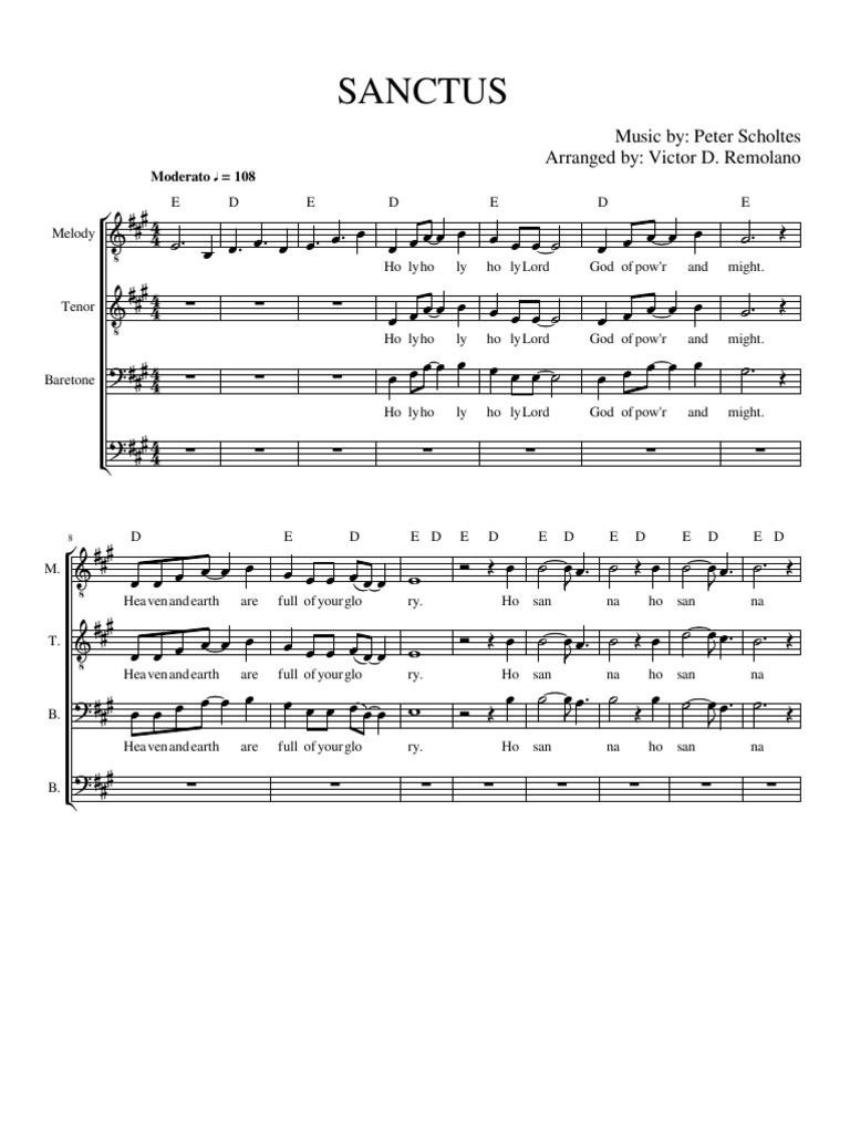 Sanctus PDF | PDF