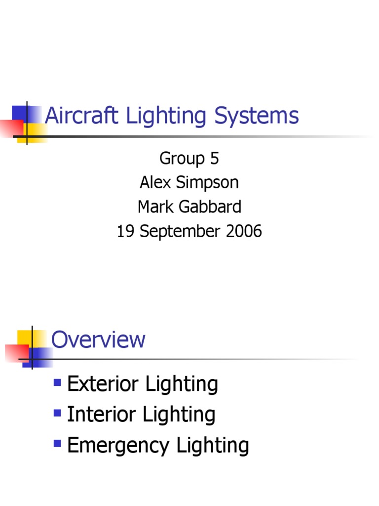 Aircraft Lighting Systems | PDF | Lighting | Aviation