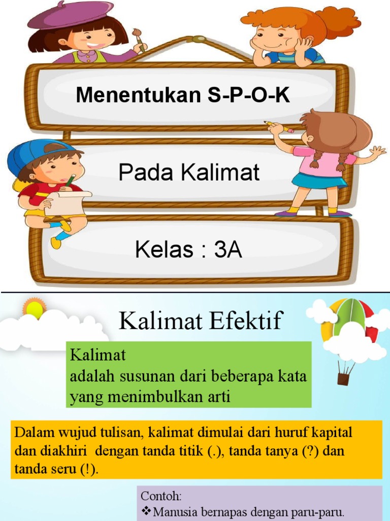Mengenal Kalimat SPOK | PDF