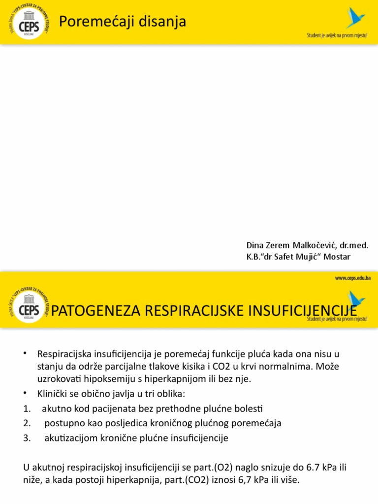 Patofiziologija Respiratornog Trakta | PDF