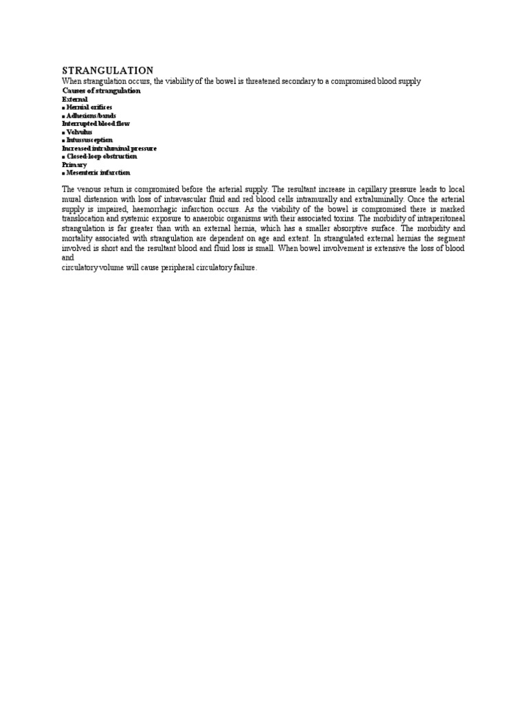 Causes of Strangulation | PDF | Wellness | Science & Mathematics