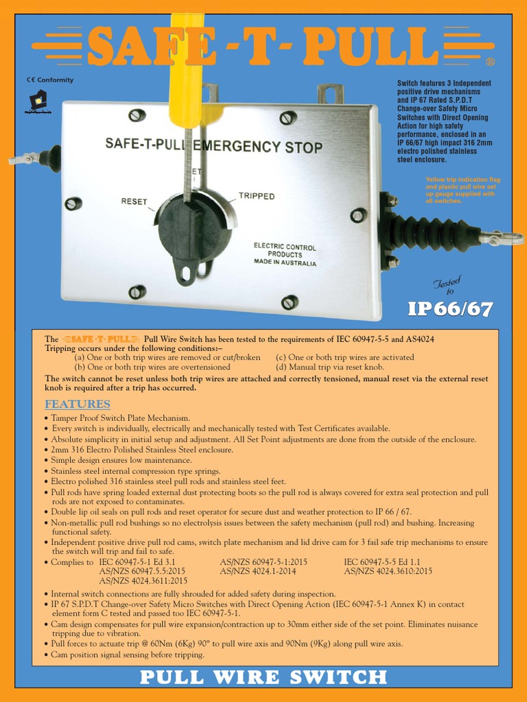 ECP Safe-T-Pull SSB Stainless (2019) | Download Free PDF | Switch ...