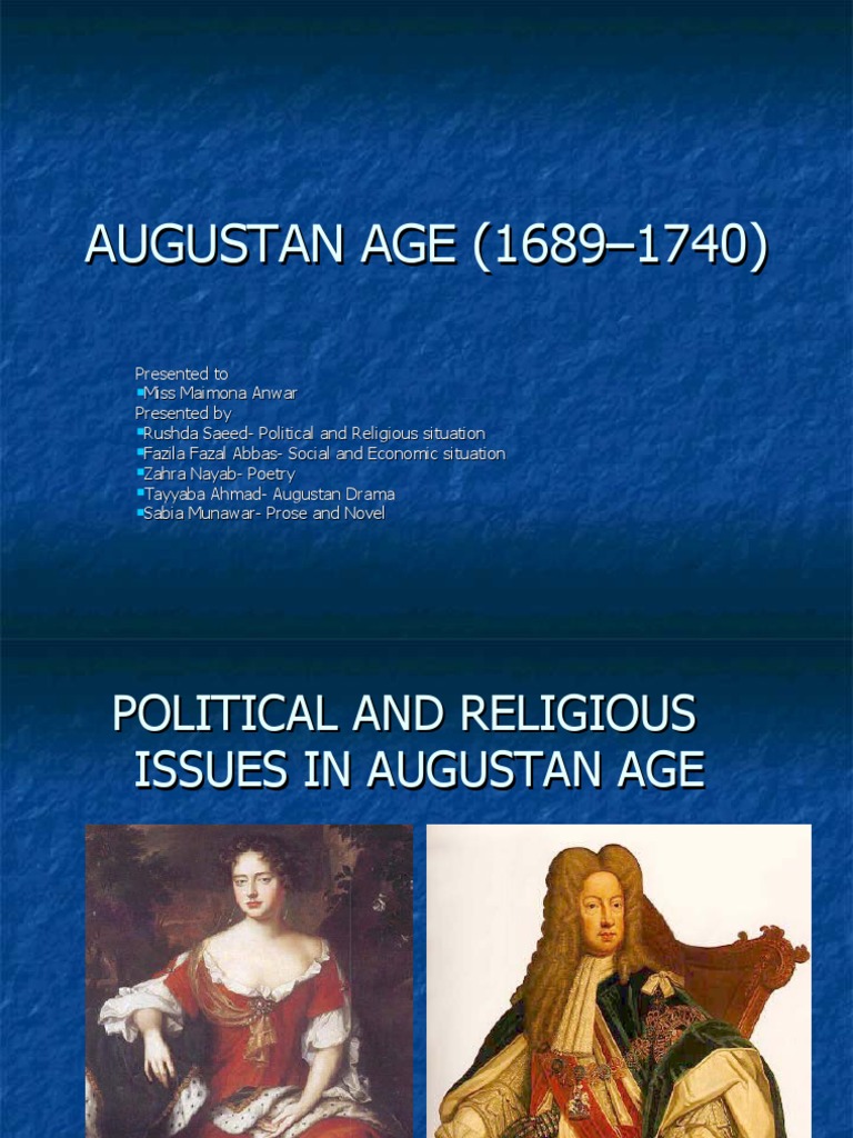 Augustan Age (1689-1740) | PDF