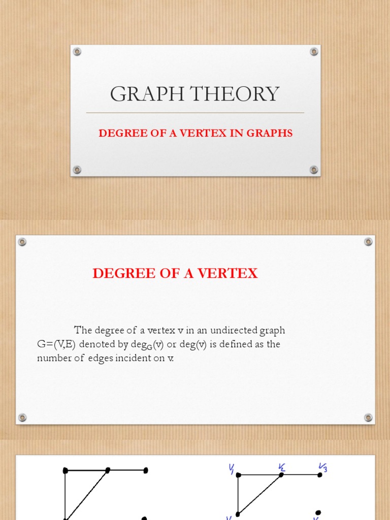 Graph Theory: Degree of A Vertex in Graphs | Download Free PDF | Vertex (Graph Theory ...