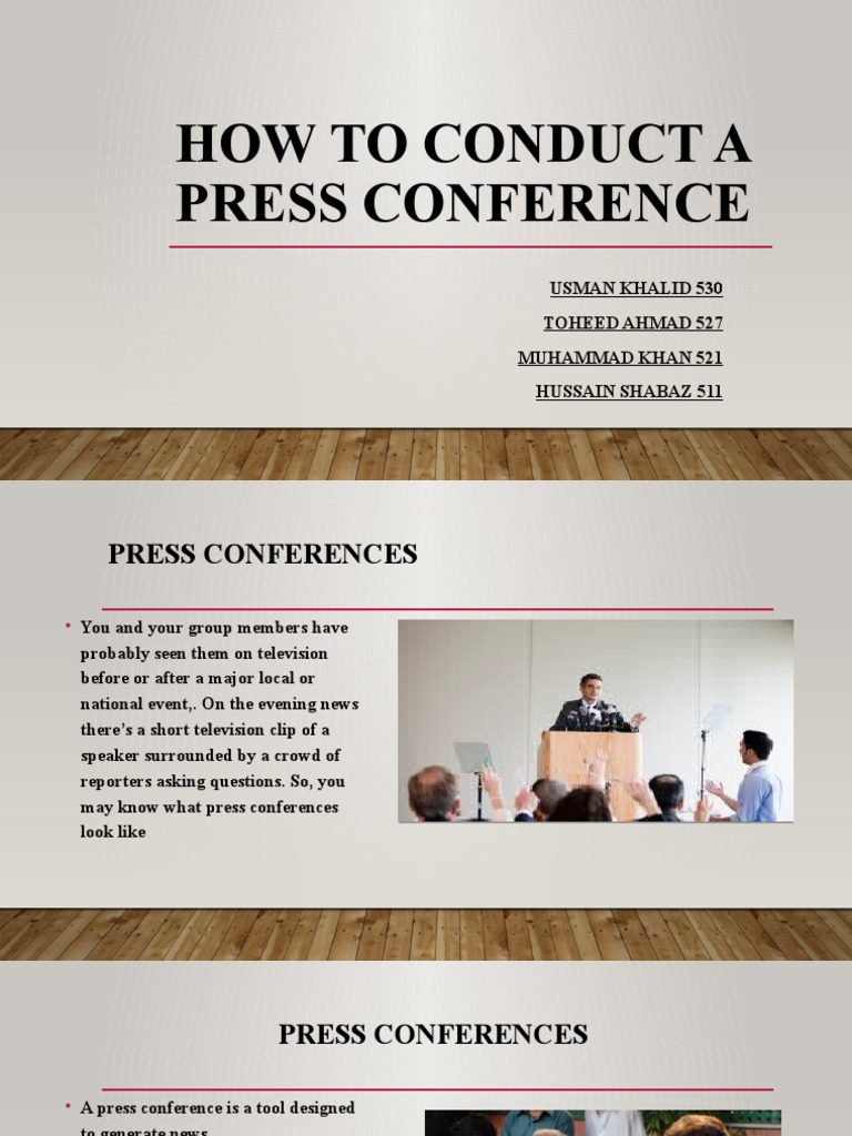 Organizing a Successful Press Conference | PDF | News | Public Sphere