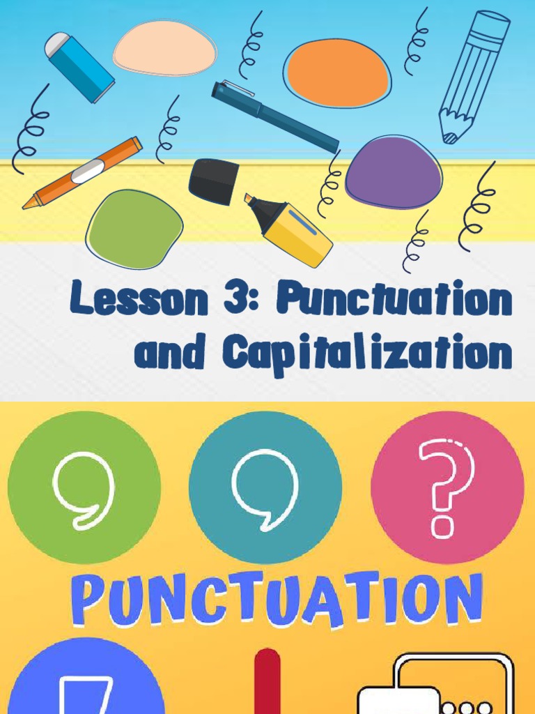 English Lesson 3 Punctuation Capitalization | PDF | Foreign Language ...