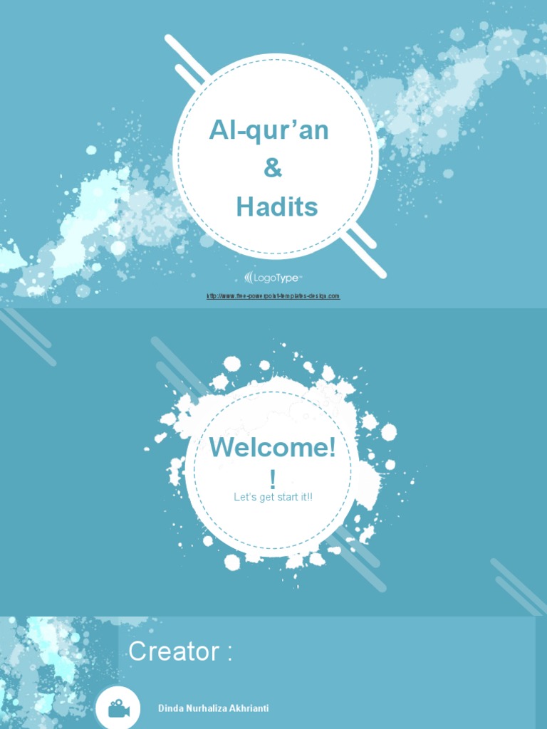 Water Colored Splashes PowerPoint Template | PDF | Microsoft Power ...