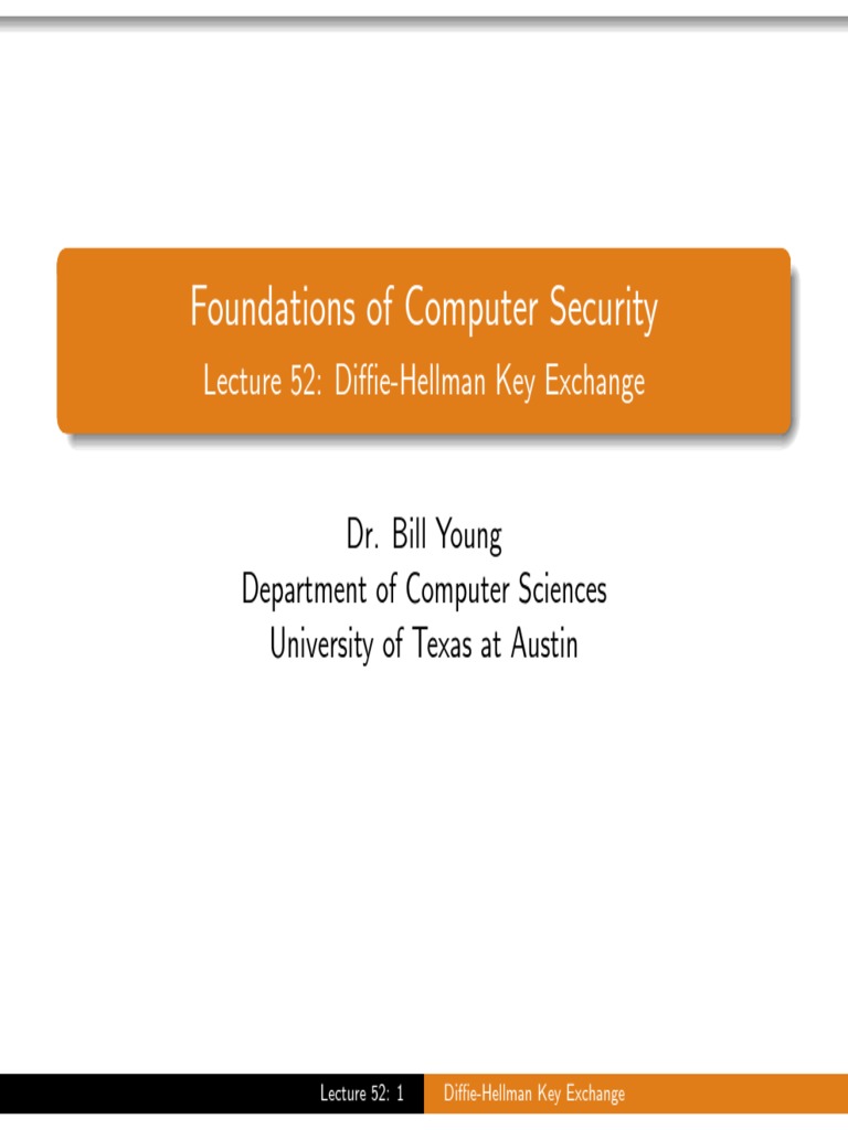 Diffie Hellman PDF | PDF | Secure Communication | Computer Security