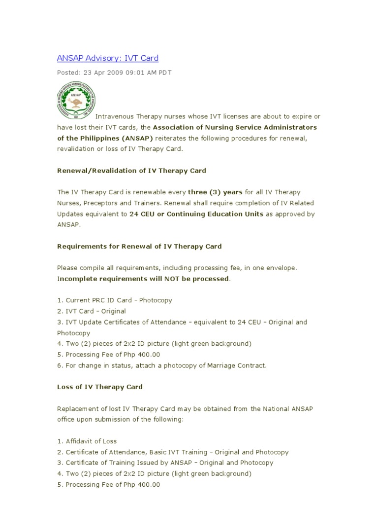 ANSAP Advisory | PDF