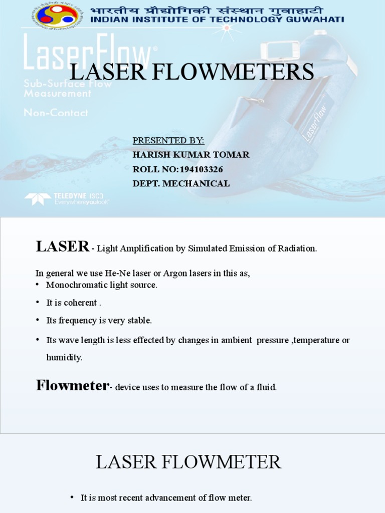 Laser Flowmeter: Principles & Applications | PDF | Flow Measurement | Laser