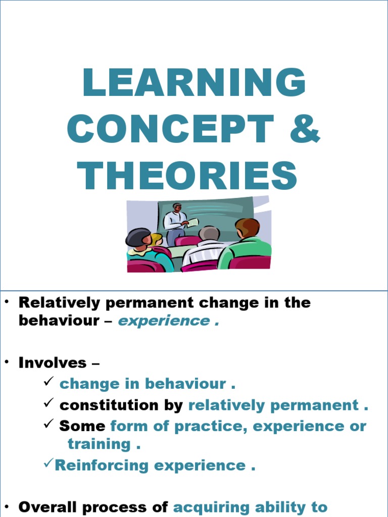 Learning Concept & Theories | PDF | Classical Conditioning | Learning