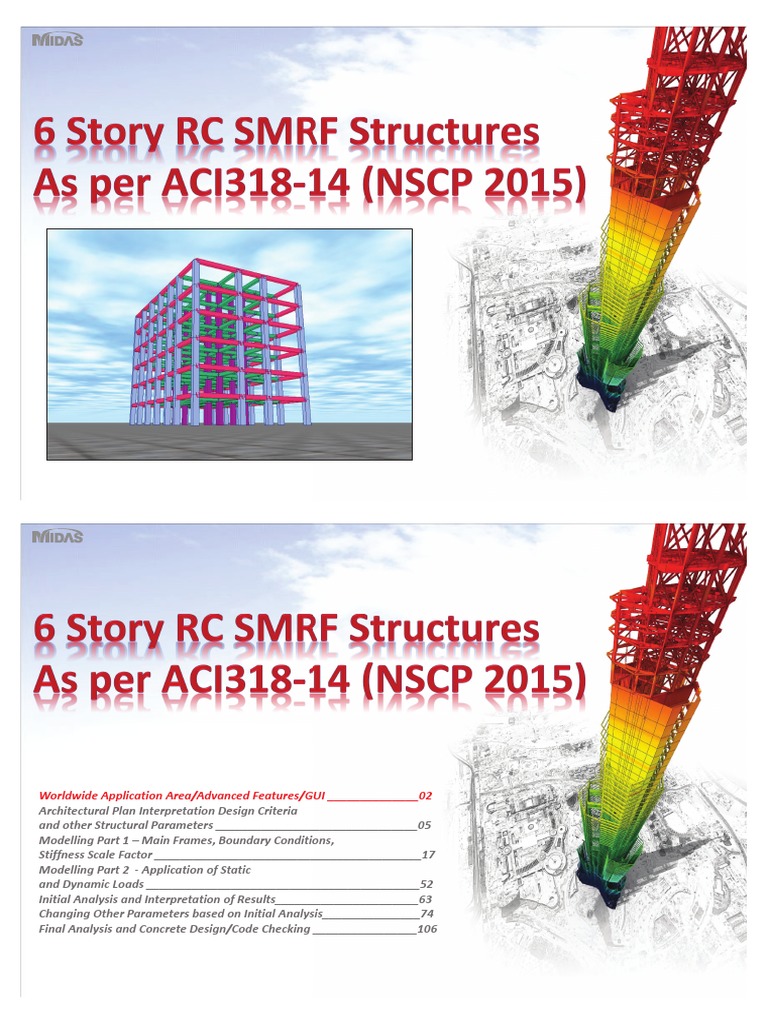 6 STORY SMRF BUILDING - A4 - 2pages PDF | PDF | Structural Load ...