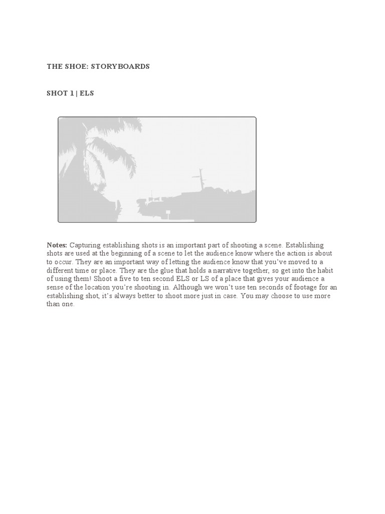 The Shoe Storyboards | PDF