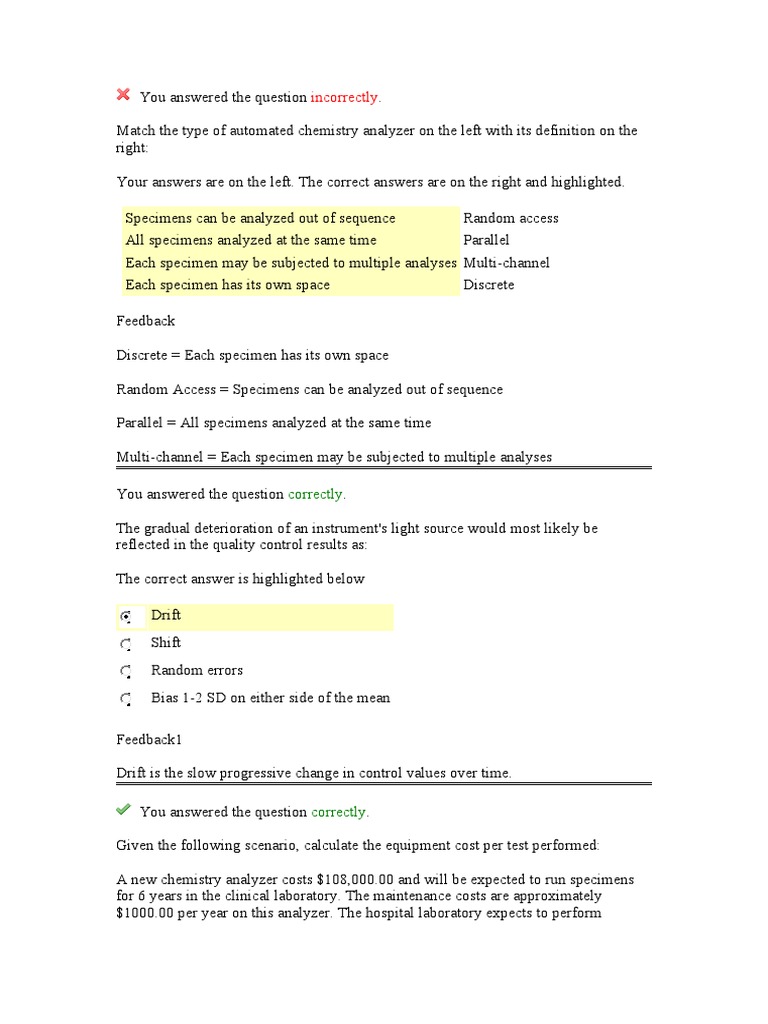 Laboratory Operation | PDF | Spectrophotometry | Sensitivity And ...