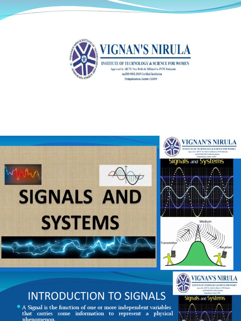 Classification-of-Signals-Systems Unit1 | PDF | Mathematical Concepts | Signal Processing