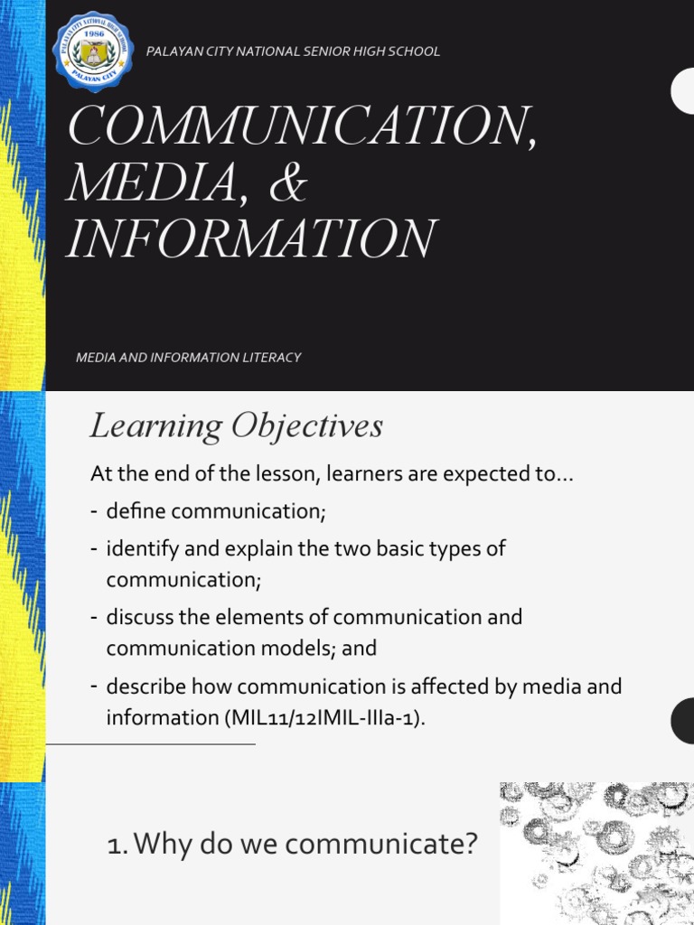 I. Communication, Media, and Information | PDF | Communication | Human ...