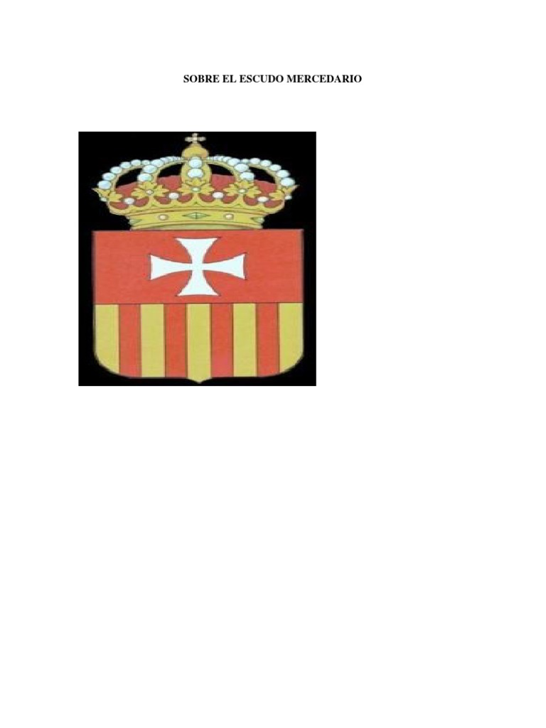 Sobre El Escudo Mercedario | PDF | Heráldica | Los símbolos