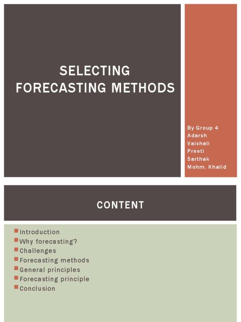 Forecasting | PDF | Forecasting | Scientific Method