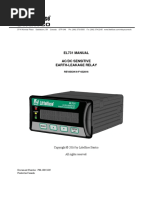 ECM3 Earth Continuity Relay Datasheet | PDF | Relay | Power Supply