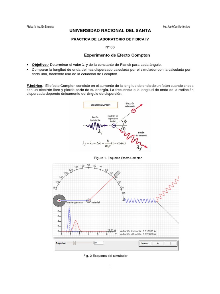 3 Experimento Virtual Sobre Efecto Compton | PDF | Olas | Física