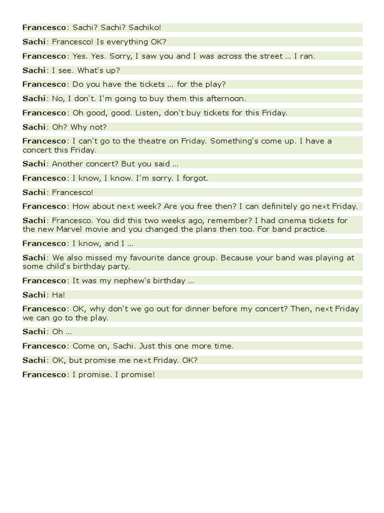 Changing Plans - Listening - Pre-Intermediate A2 - British Council | PDF