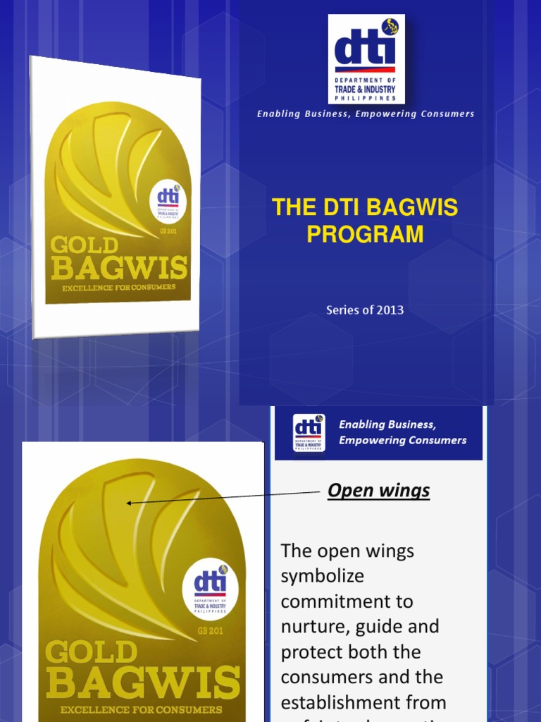 F.2 DTI Bagwis Program | PDF | Iso 9000 | Retail