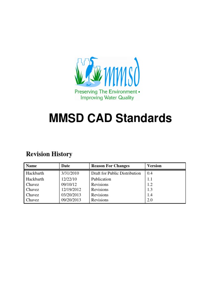 MMSD CAD Standards: Revision History | PDF | Auto Cad | Computer Aided ...