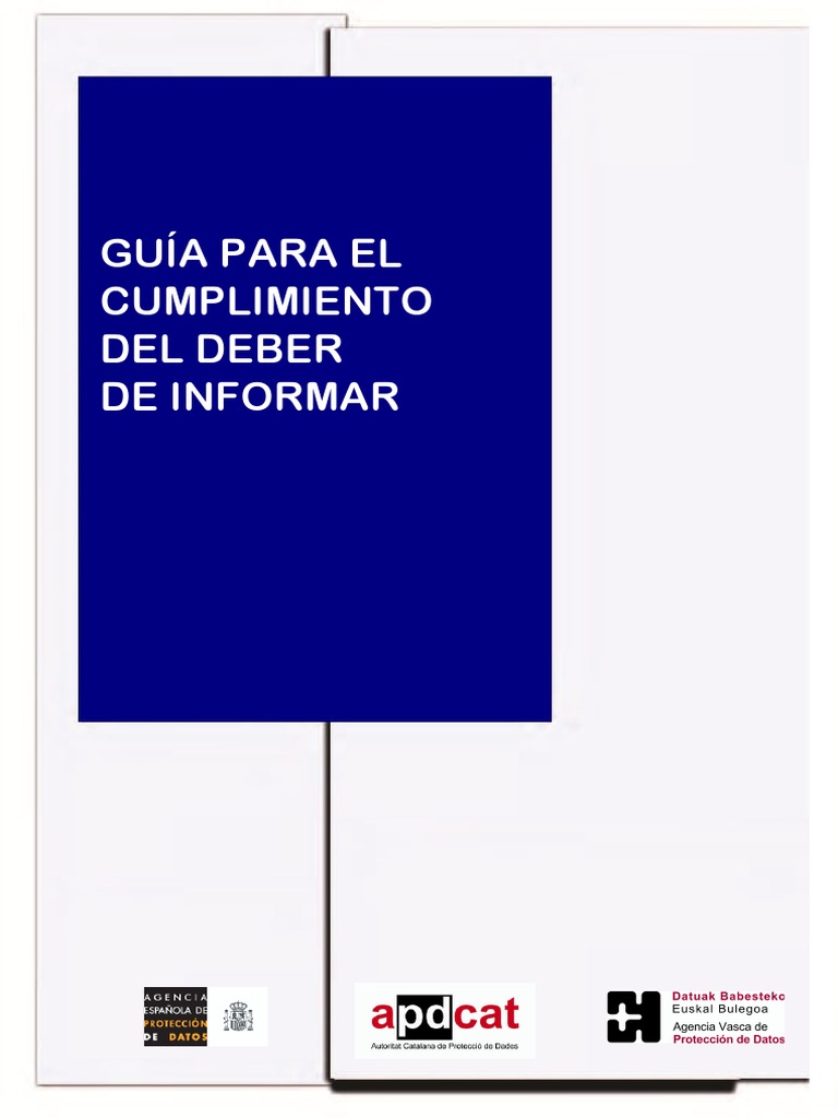 05 - Guía para El Cumplimiento Del Deber de Informar PDF | PDF ...