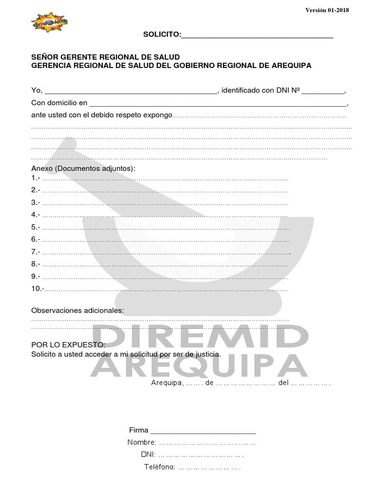 Formato Solicitud Inspeccion PDF | PDF