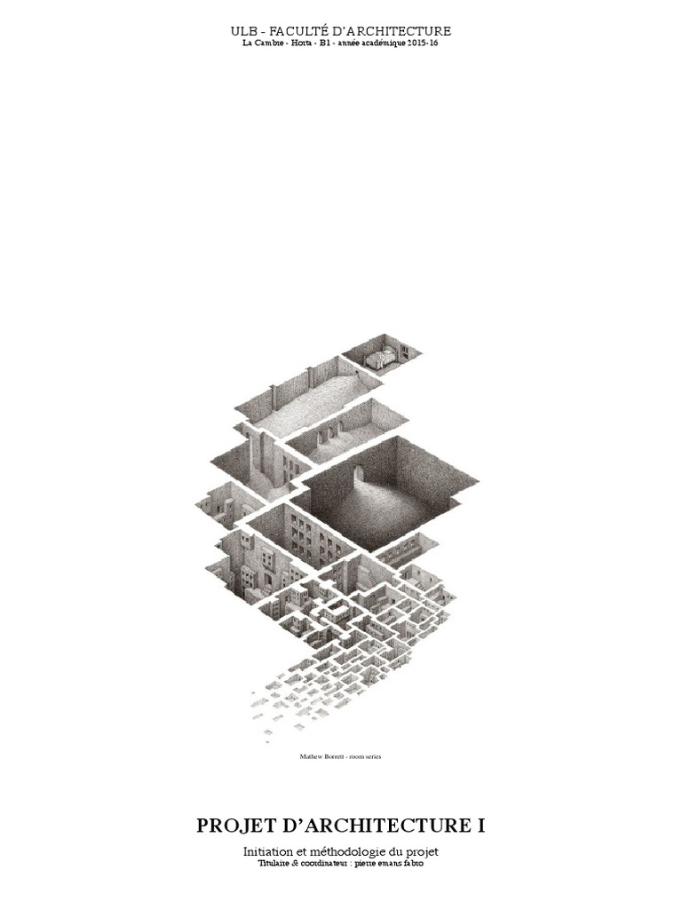 Initiation au projet d'architecture ULB | PDF | Logement | Pédagogie