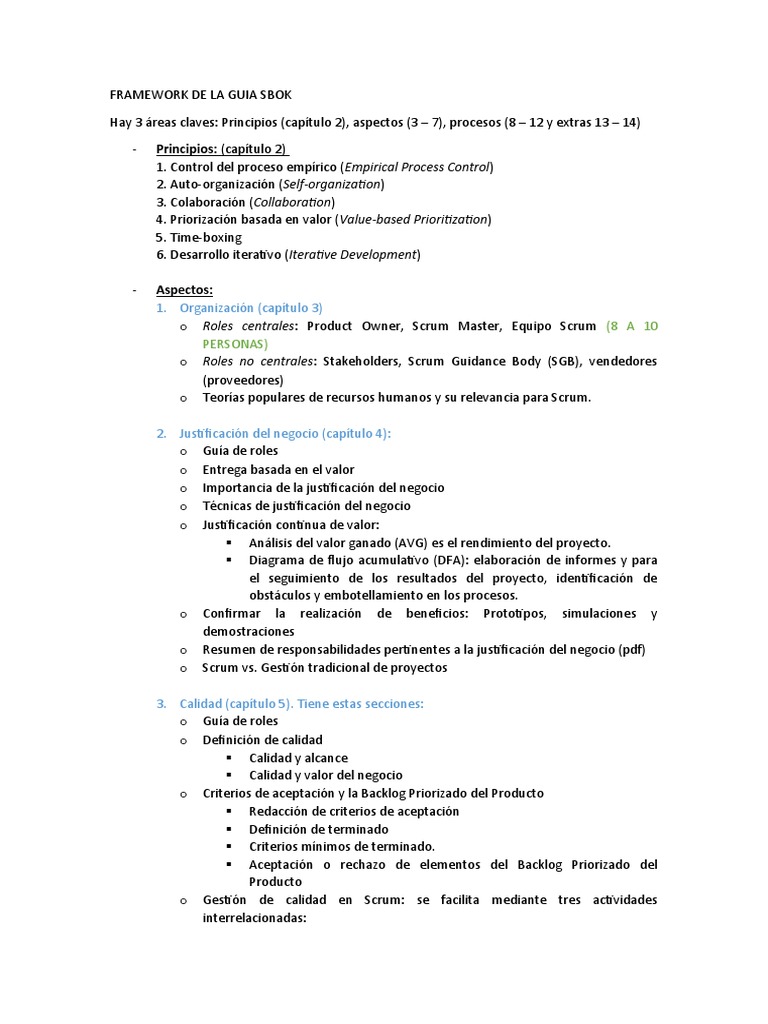 Esquema Libro SCRUM Study SFC | PDF | Scrum (desarrollo de software ...
