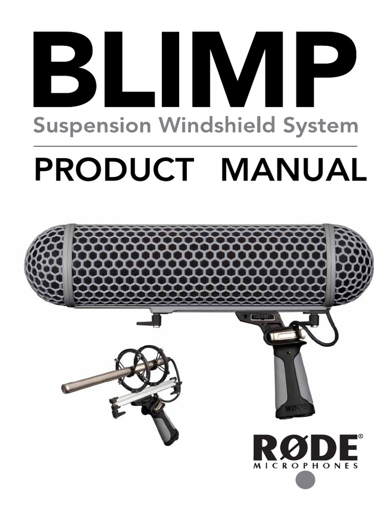 Blimp Product Manual PDF | PDF | Microphone | Screw