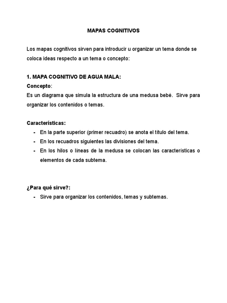 Mapas Cognitivos | PDF | Telaraña | Science