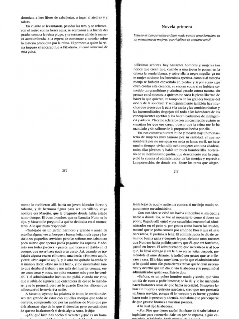 Decamerón Jornada 3 - Novela 1 PDF | PDF