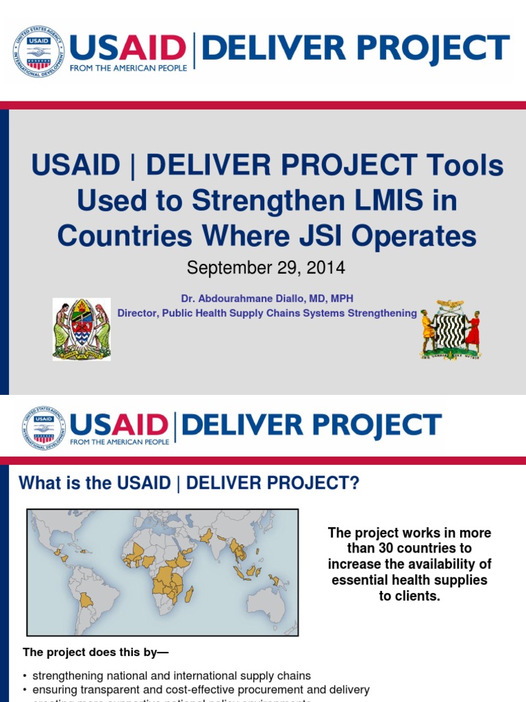 Usaid - Deliver Project Tools Used To Strengthen LMIS in Countries ...