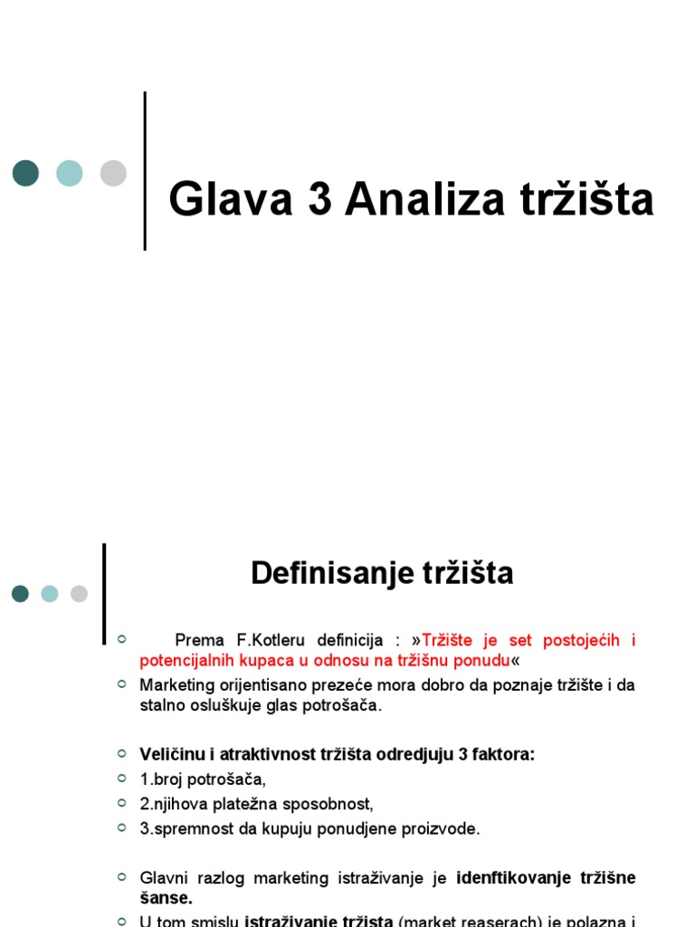 Analiza Trzista I Predvidjanje Traznje | PDF