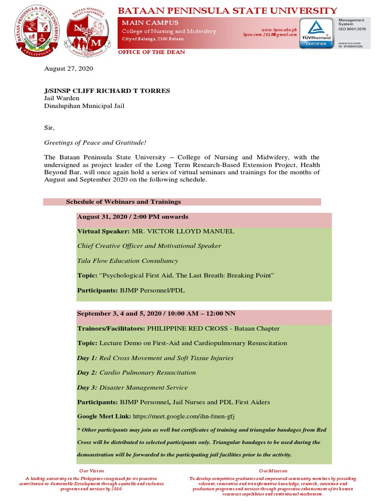 DMJ HBB Webinar Invitation August and September 2020 1 PDF | PDF | First Aid | Wellness