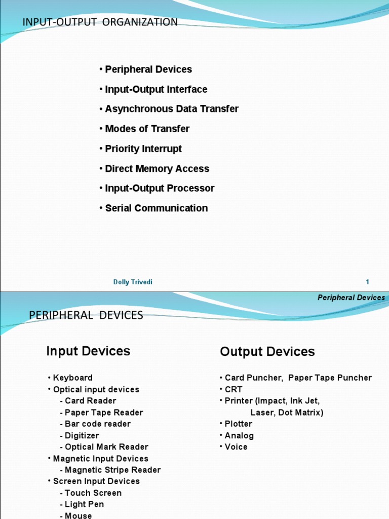 Asynchronous Data Transfer Overview | PDF | Input/Output | Computer ...