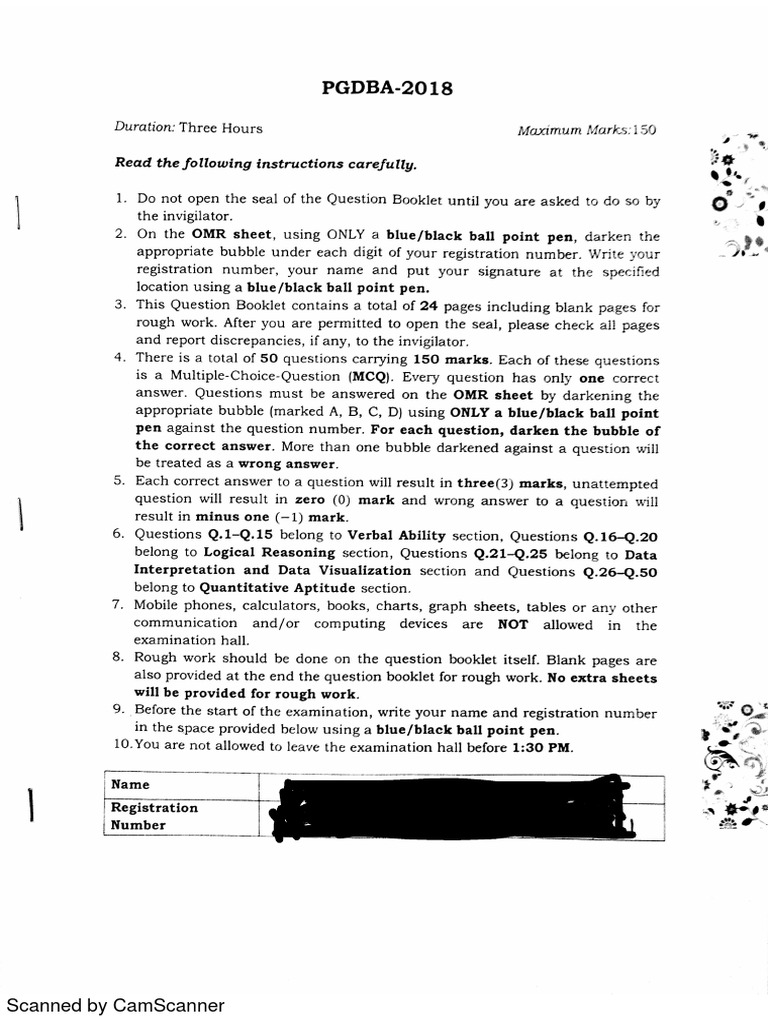 Pgdba 2018 PDF | PDF