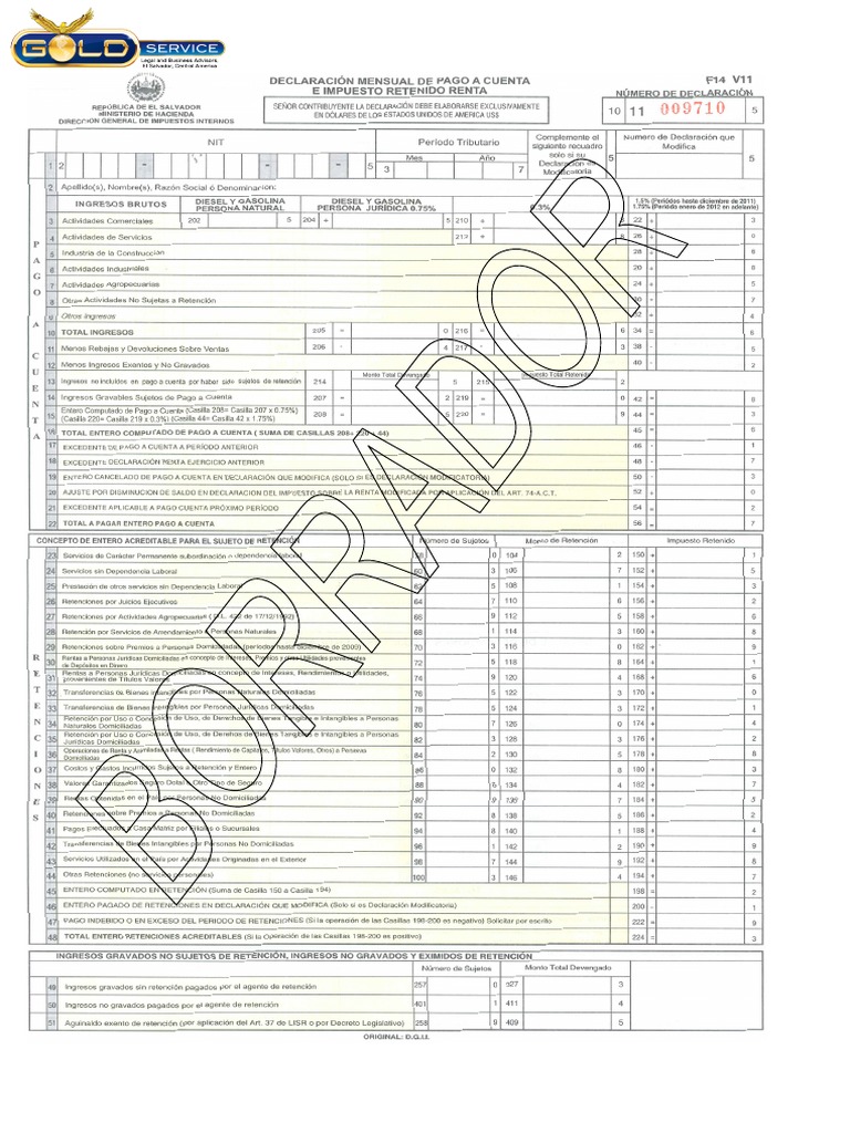Formulario F14 PDF | PDF | Pagos | Gobierno