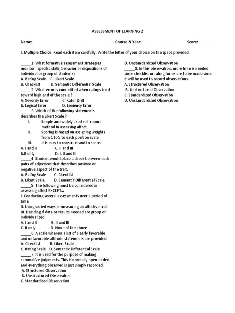 Chapter6 Assessment2-Quiz | PDF