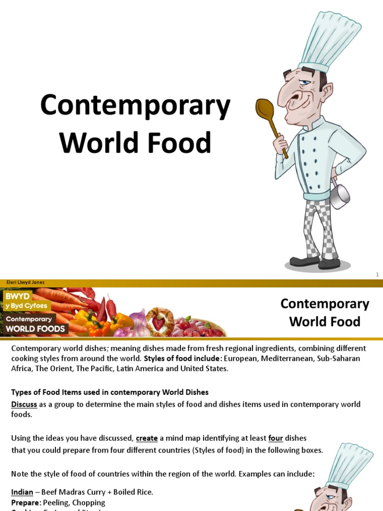 Contemporary World Food: Eleri Llwyd Jones | PDF | Cooking | Roasting