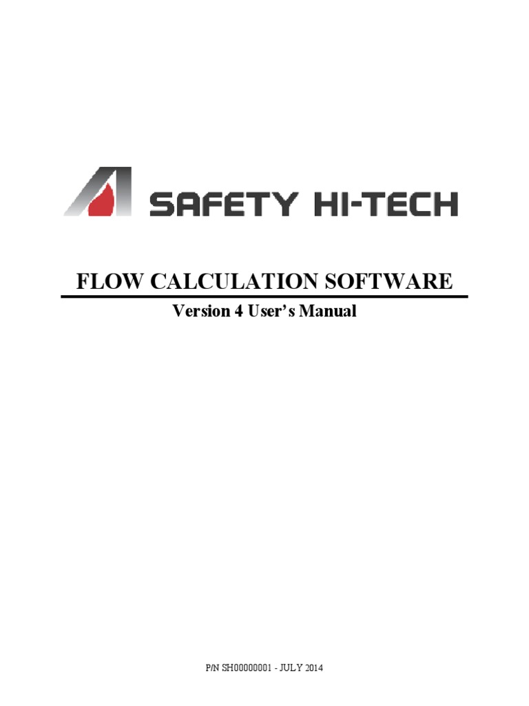 Flow Calculation Software: Version 4 User's Manual | PDF | Microsoft ...