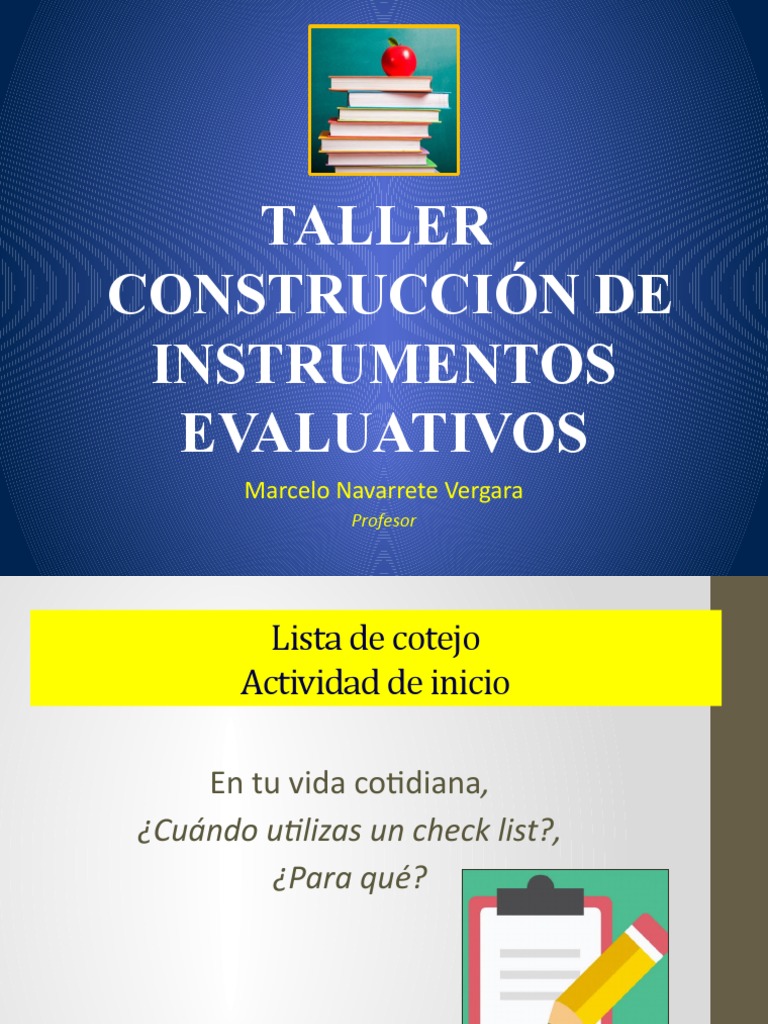 Construcción de Listas de Cotejo | PDF | Evaluación | Aprendizaje