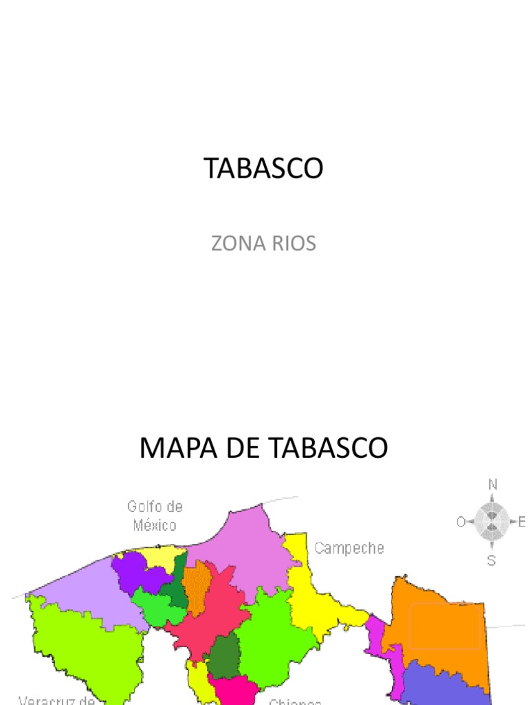 Los principales ríos y municipios de la zona de los Ríos en el estado ...