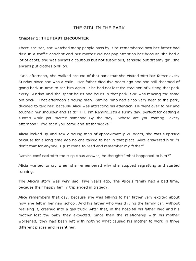 The Girl in The Park: Chapter 1: The First Encounter | PDF
