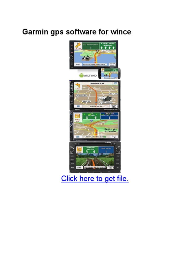 Garmin Gps Software For Wince PDF | PDF